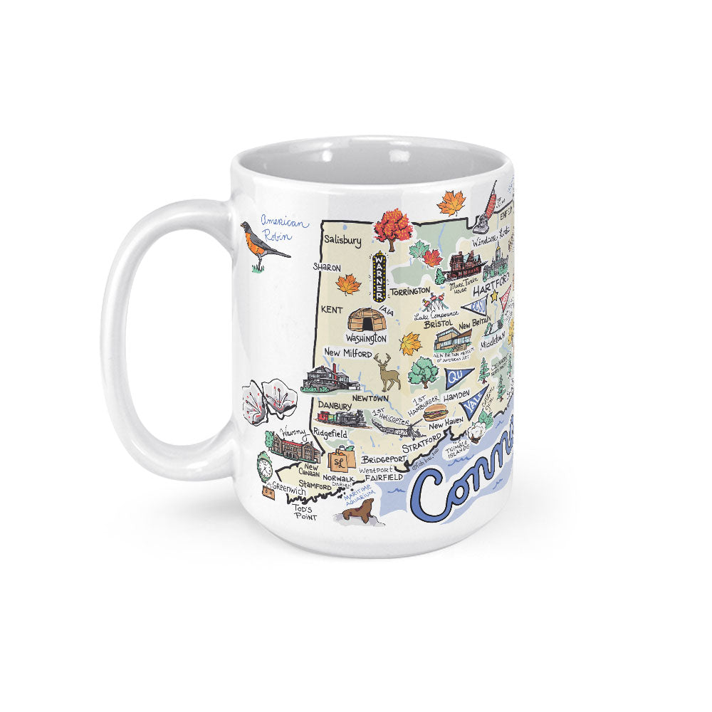 Connecticut Map Mug – Fish Kiss